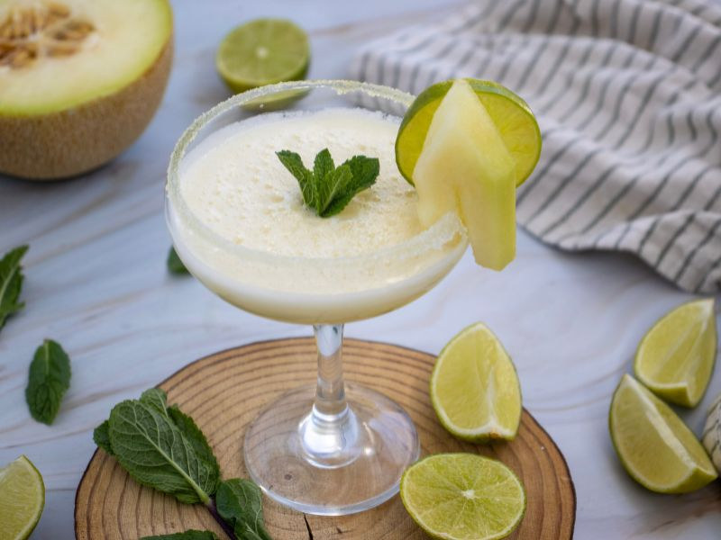 Melon Margarita Mocktail Recipe - Anuri's Kitchen